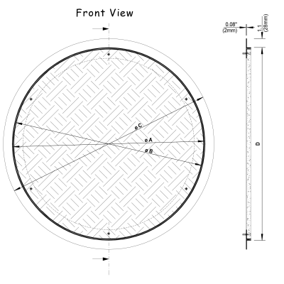 System R | Round Access Panel | Removable - FF Systems Inc.